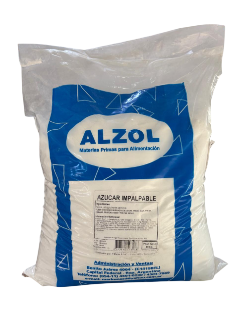 Azúcar Impalpable x 10KG ALZOL | Oeste Pizza